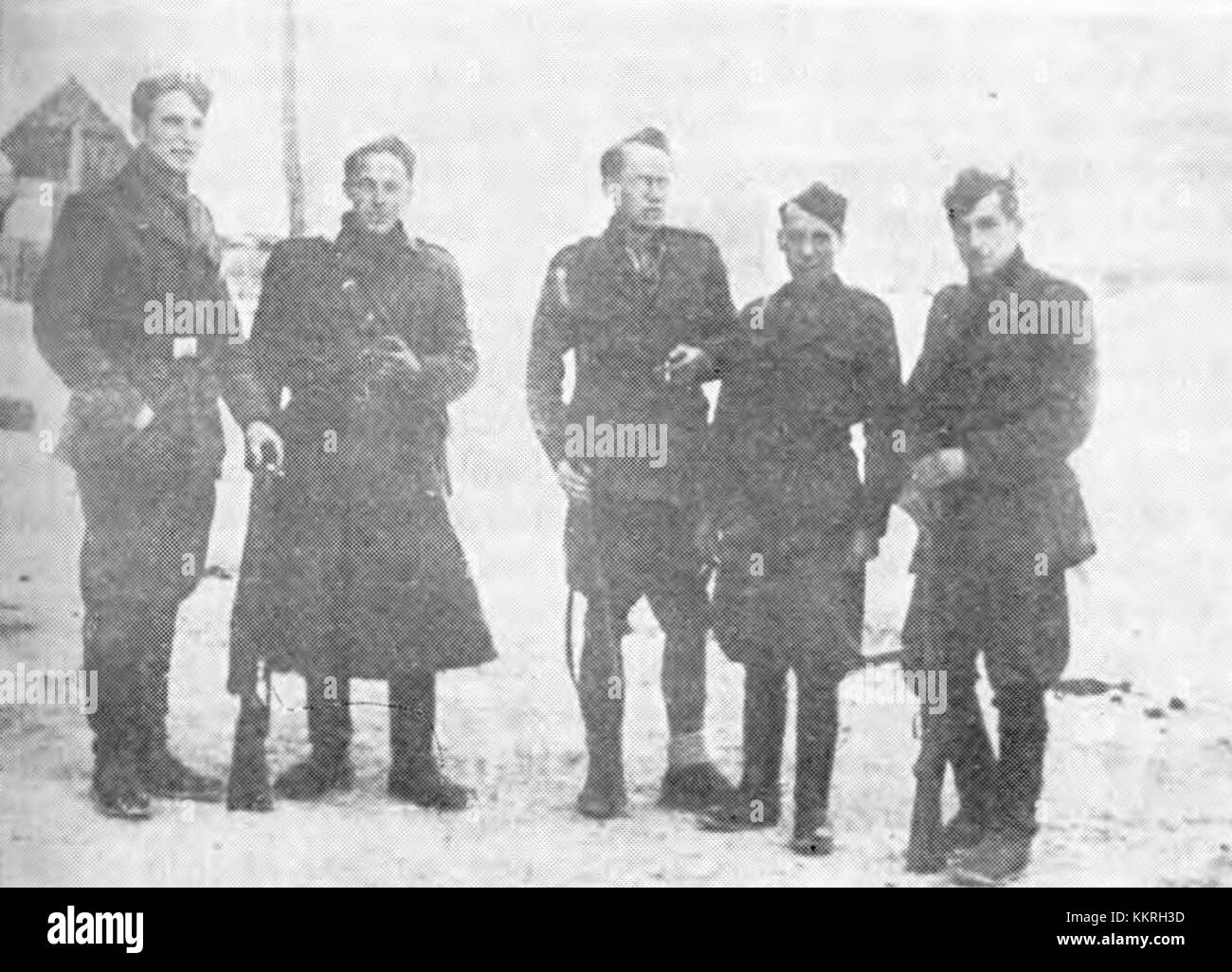 This photograph from January 1944 shows a group of fighters and ...