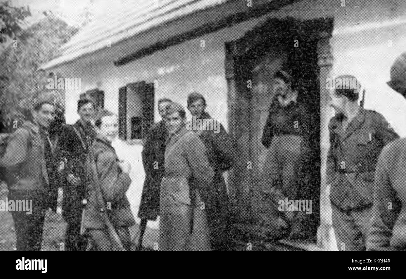 This historical image shows members of the 15th Brigade, a group of ...