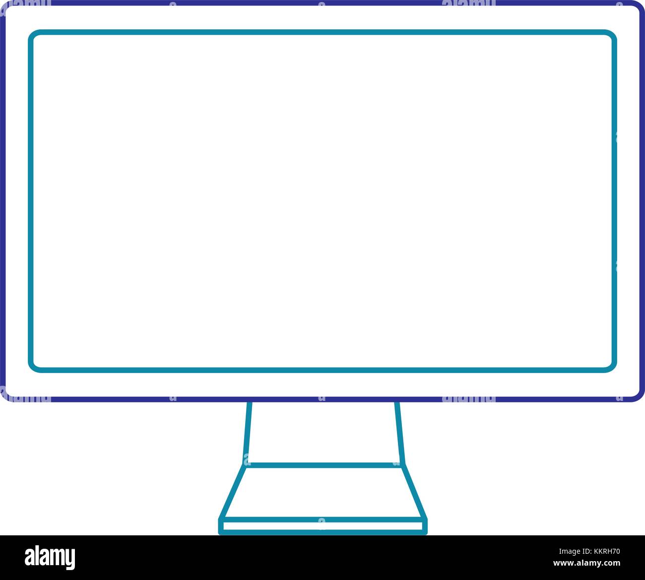 Monitor Computer Keyboard Technology Device Screen Stock Vector Image And Art Alamy