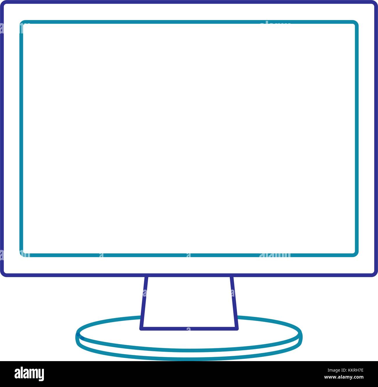 Monitor Computer Keyboard Technology Device Screen Stock Vector Image And Art Alamy