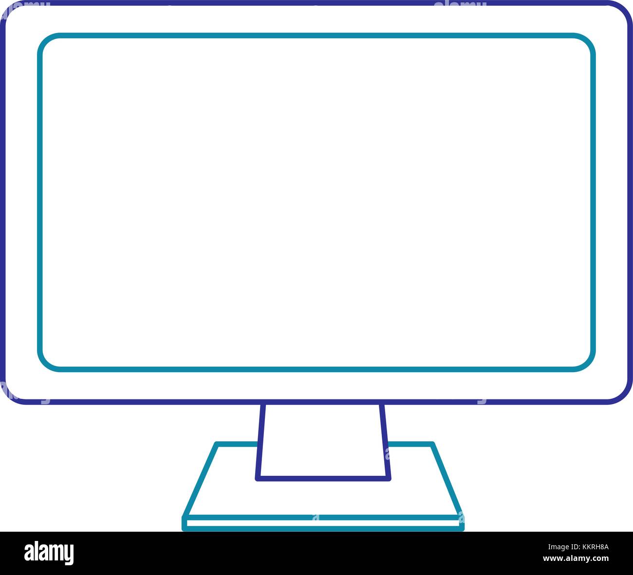 Monitor Computer Keyboard Technology Device Screen Stock Vector Image And Art Alamy