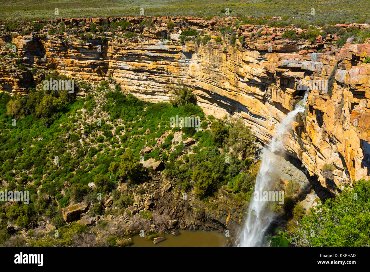 Waterfall, Nieuwoudtville, Namaqualand, Northern Cape province, South ...