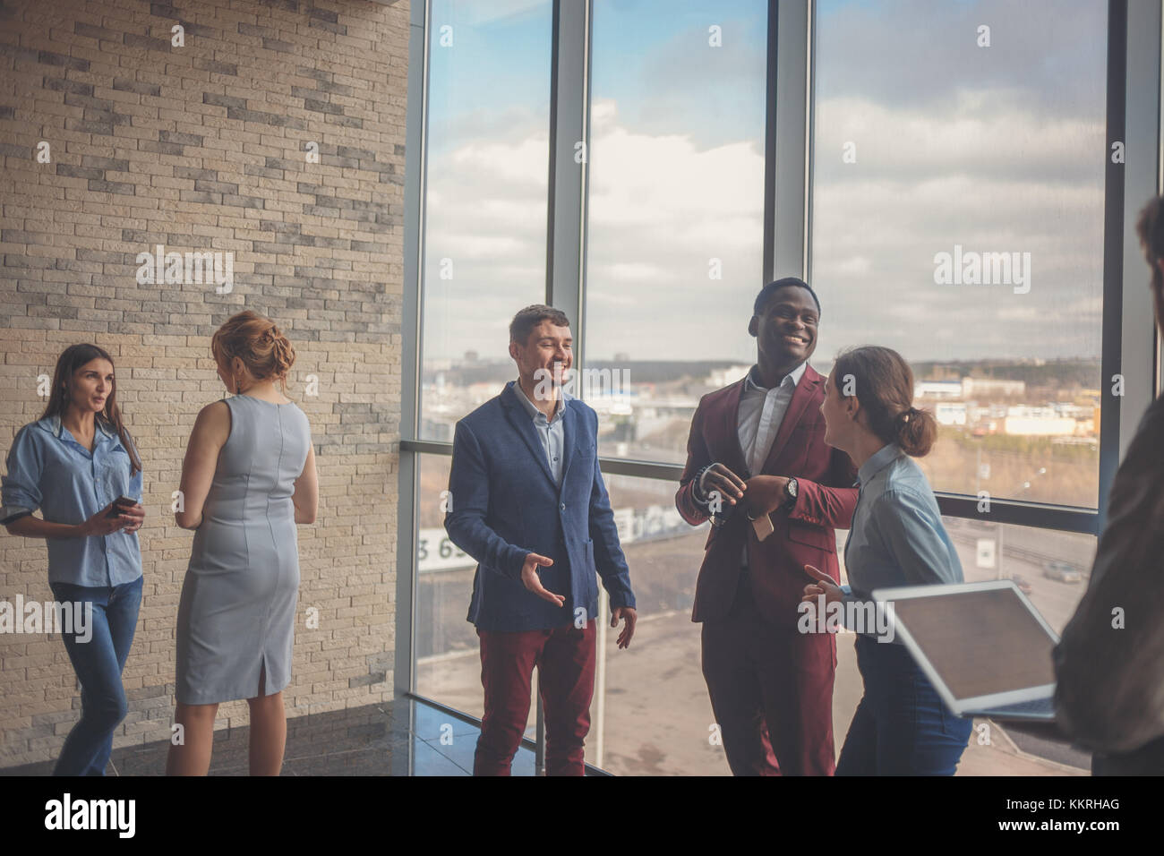 Business people working in conference room Stock Photo - Alamy