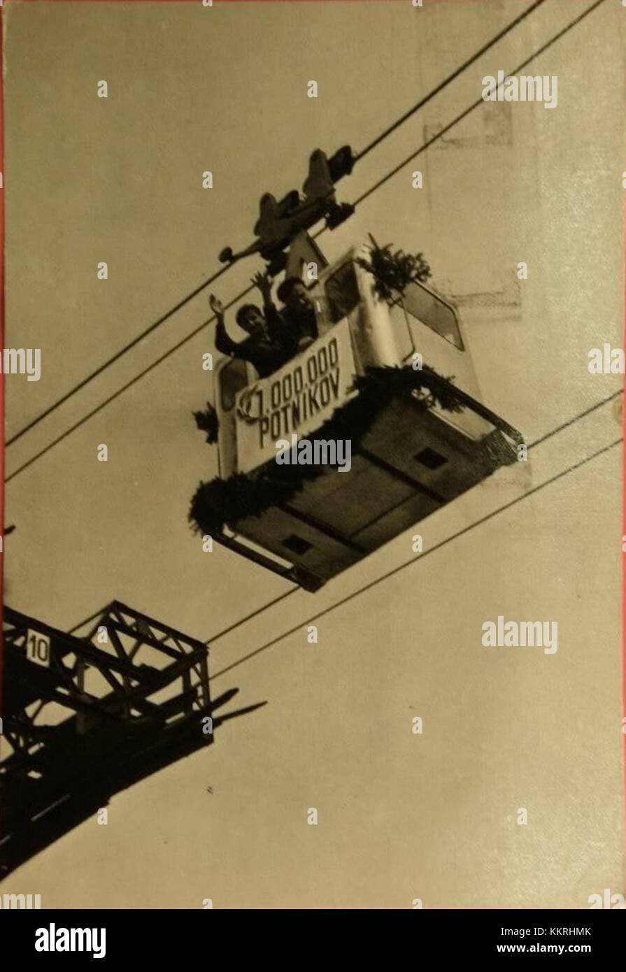 This postcard features the Pohorje Funicular, a scenic transportation ...