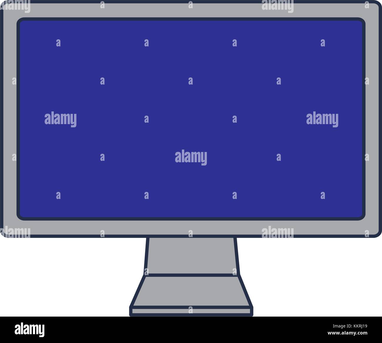 Monitor Computer Keyboard Technology Device Screen Stock Vector Image And Art Alamy