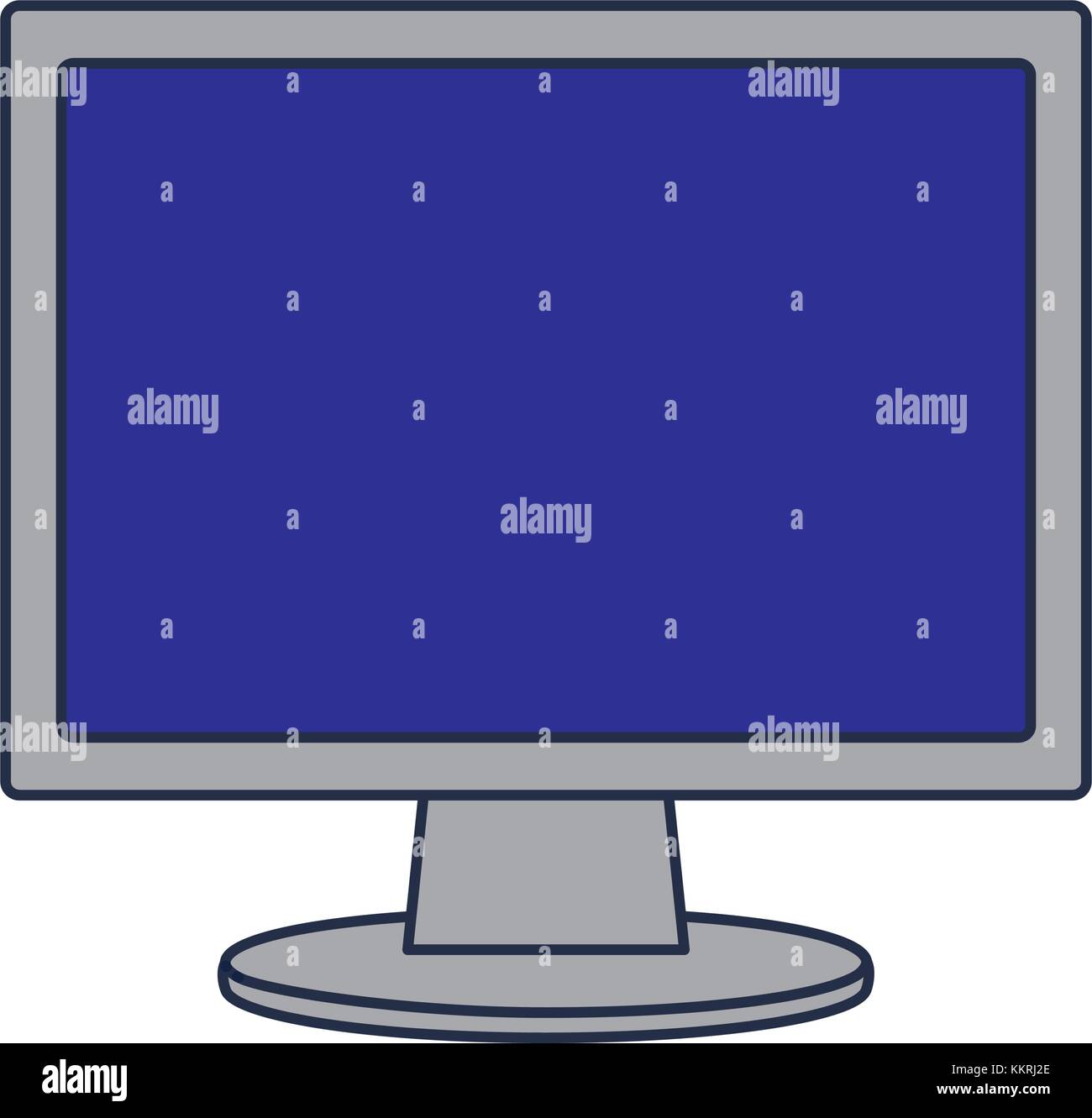 monitor computer keyboard technology device screen Stock Vector Image ...