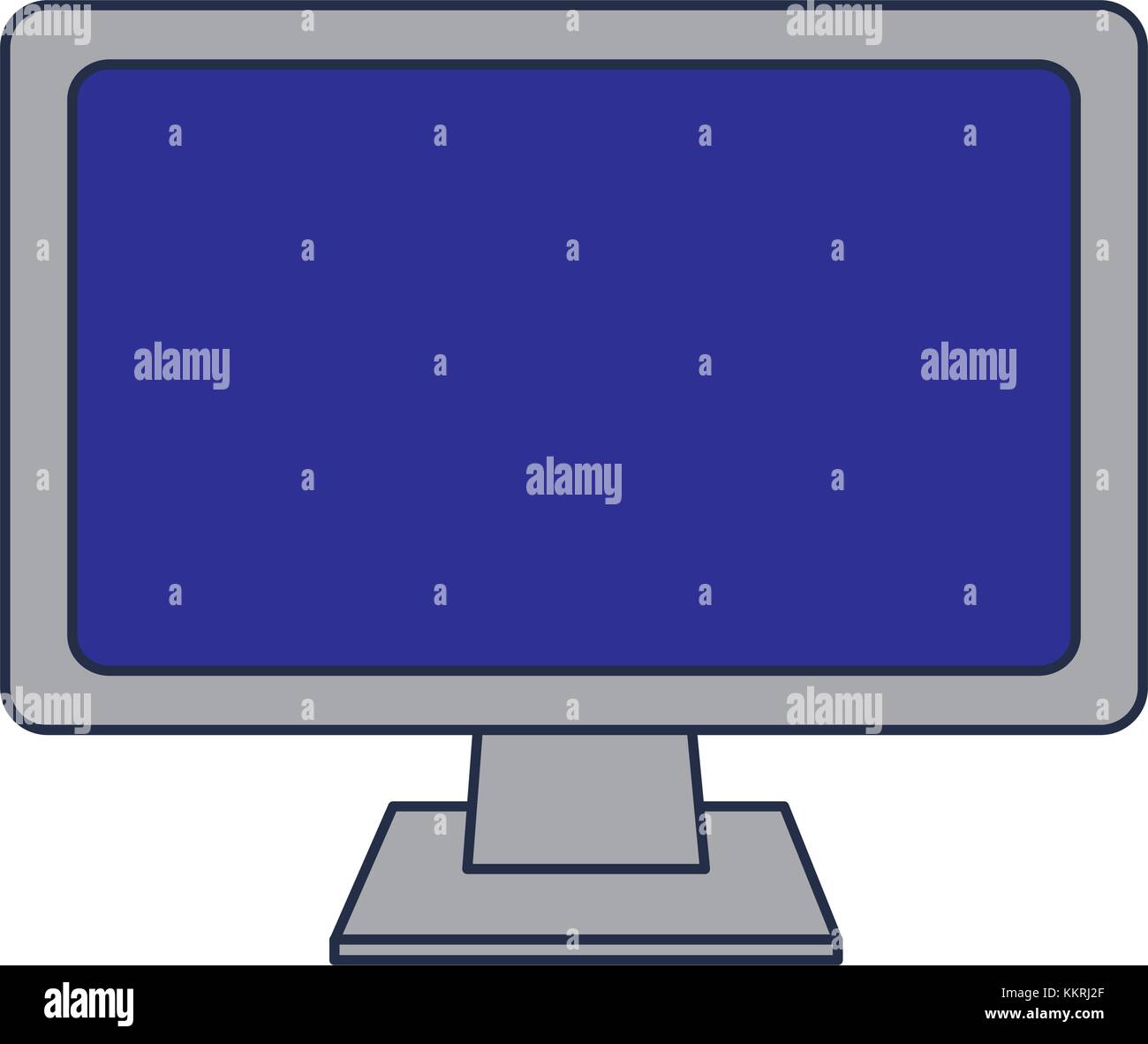 monitor computer keyboard technology device screen Stock Vector Image ...