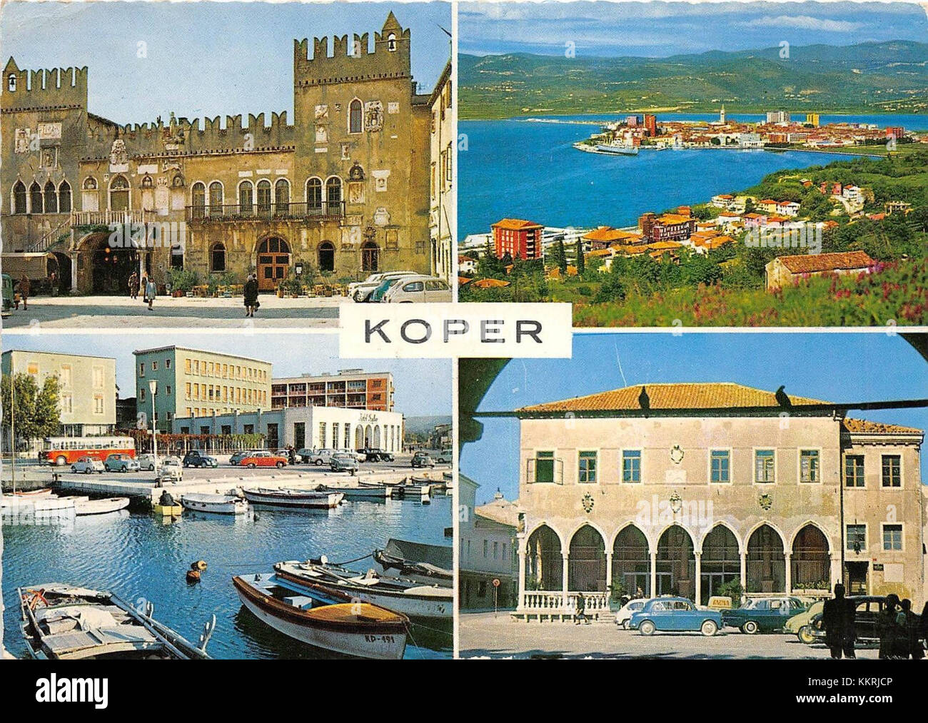 This postcard from Koper, Slovenia, captures a moment in the town's ...