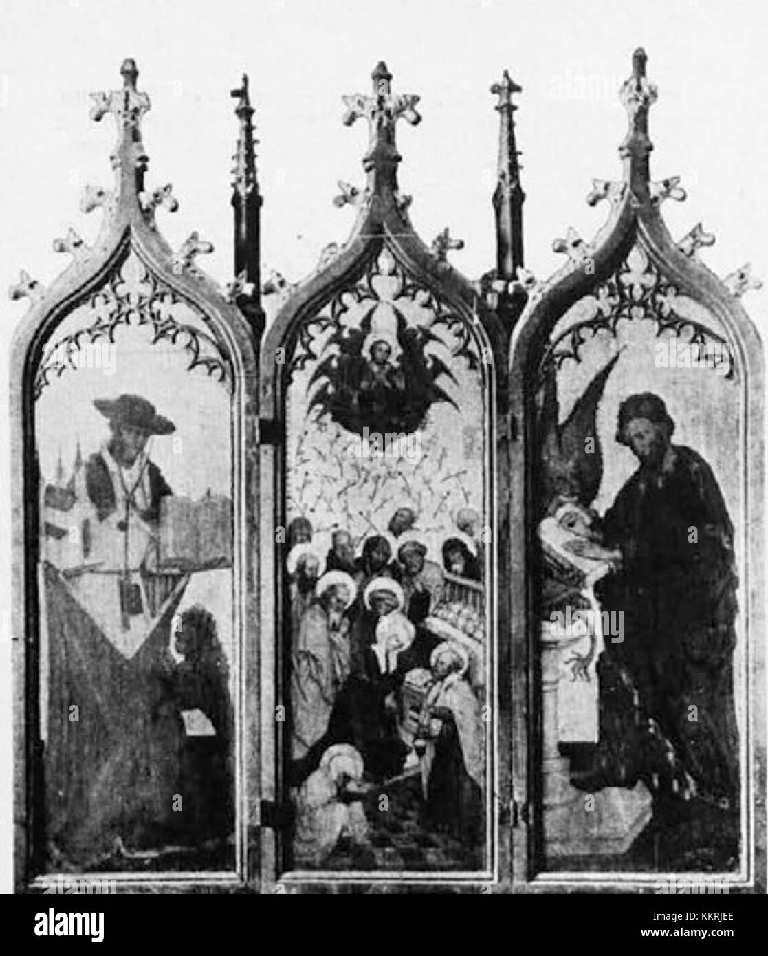 Gotski krilni oltar na Ptuju Stock Photo - Alamy