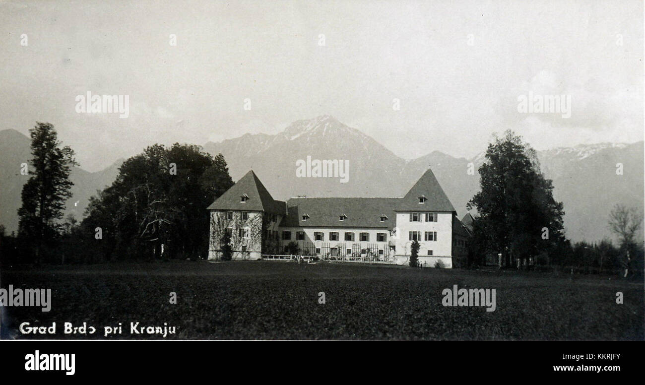 This postcard features Brdo Castle, located in Slovenia, and dates back ...