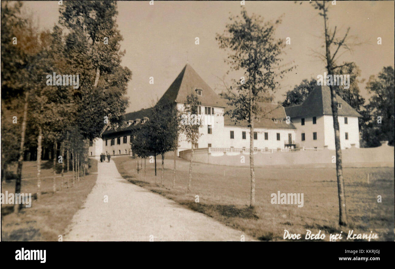 This 1938 postcard showcases Brdo Castle, located in Slovenia. The ...