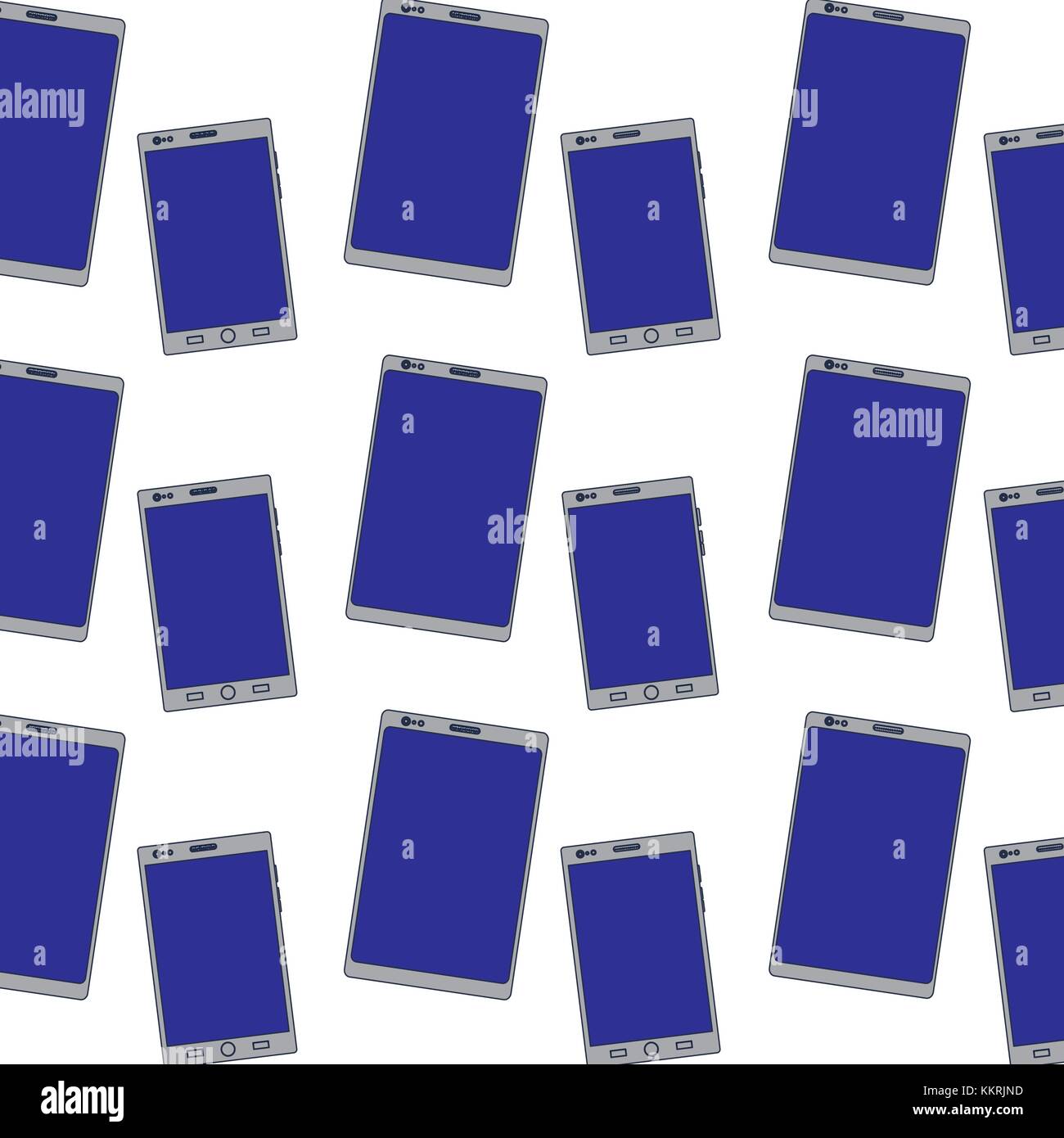 mobile devices smartphone digital seamless pattern Stock Vector Image ...