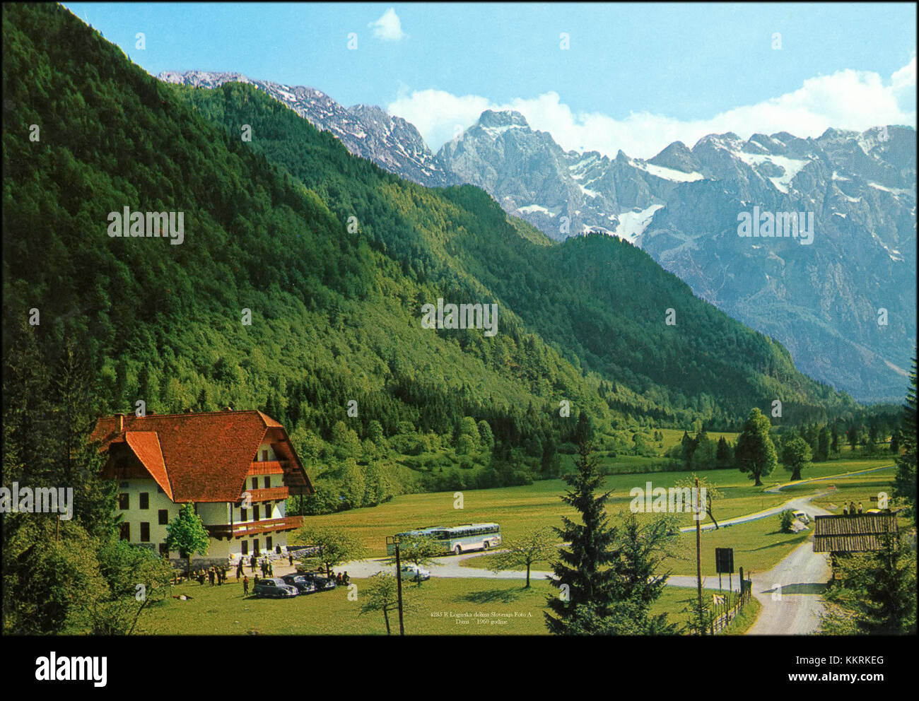 This 1960 postcard features the Logar Valley, a picturesque region in ...