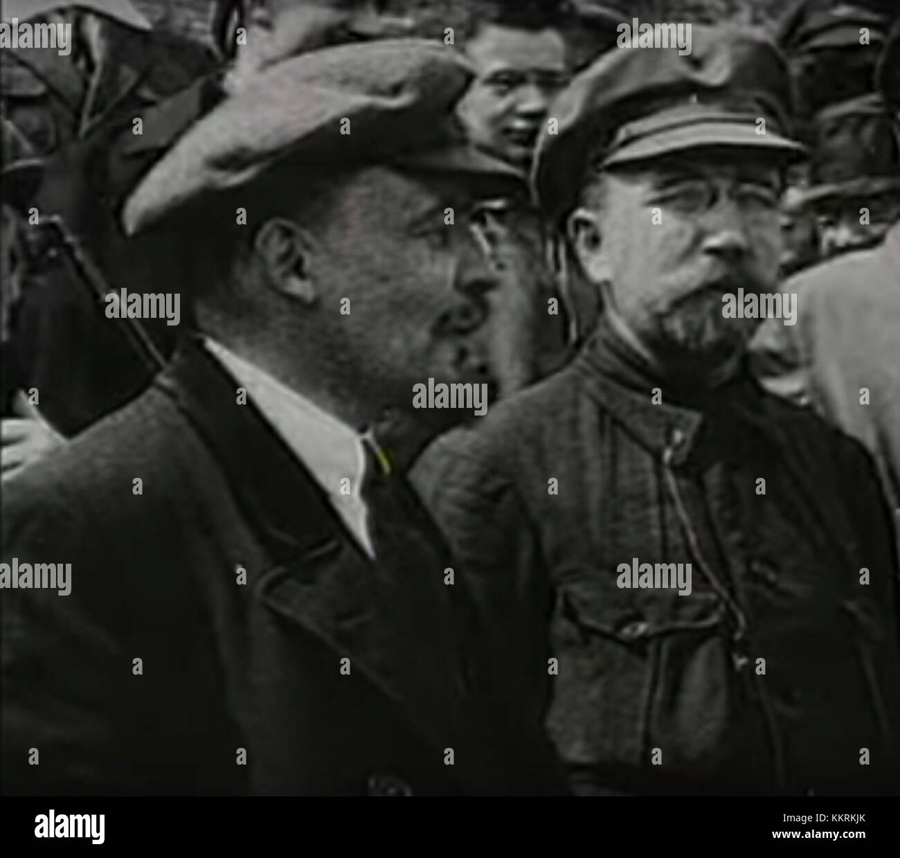 This photograph captures Vladimir Lenin and Lev Kamenev, two key ...