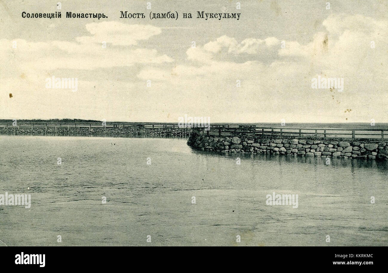 This postcard depicts the Solovki Islands, an archipelago in the White ...