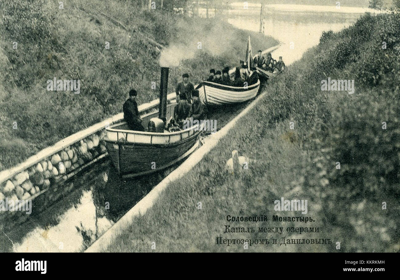 The Solovki Postcard 09 features an image of the Solovetsky Islands ...