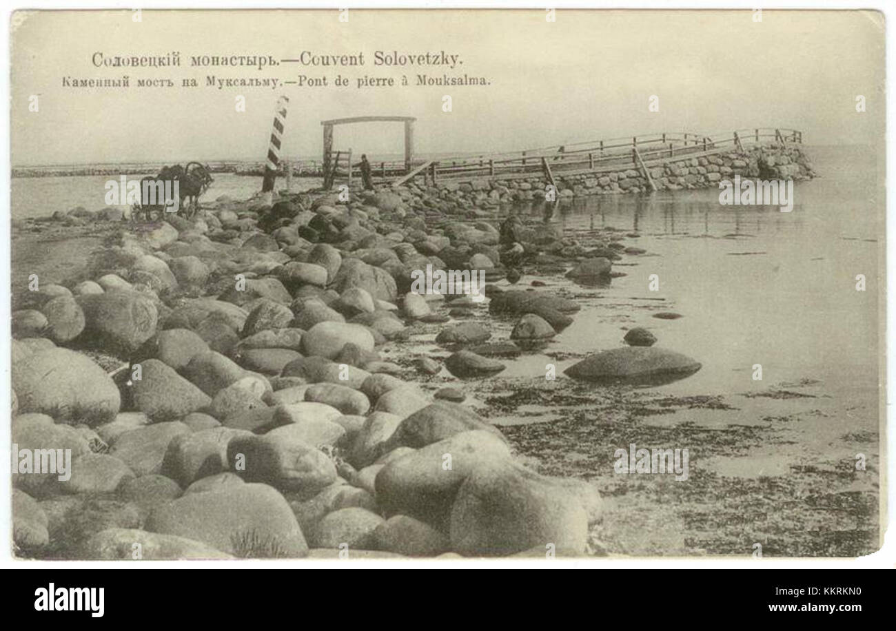 This postcard from the Solovki Islands, located in Russia, offers a ...
