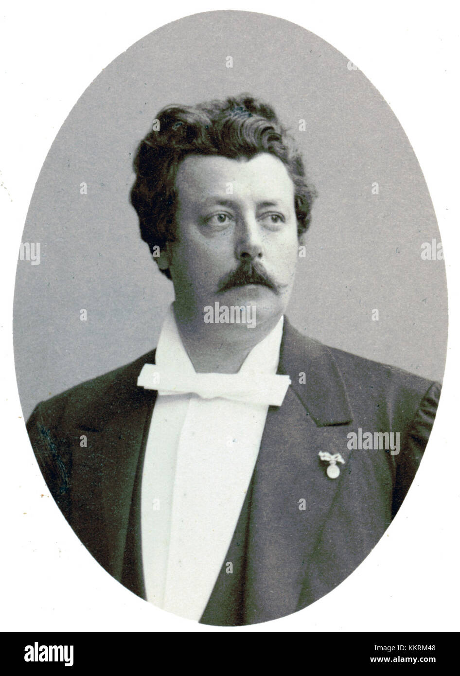 A portrait of Emil van der Osten, a prominent figure in the late 19th ...