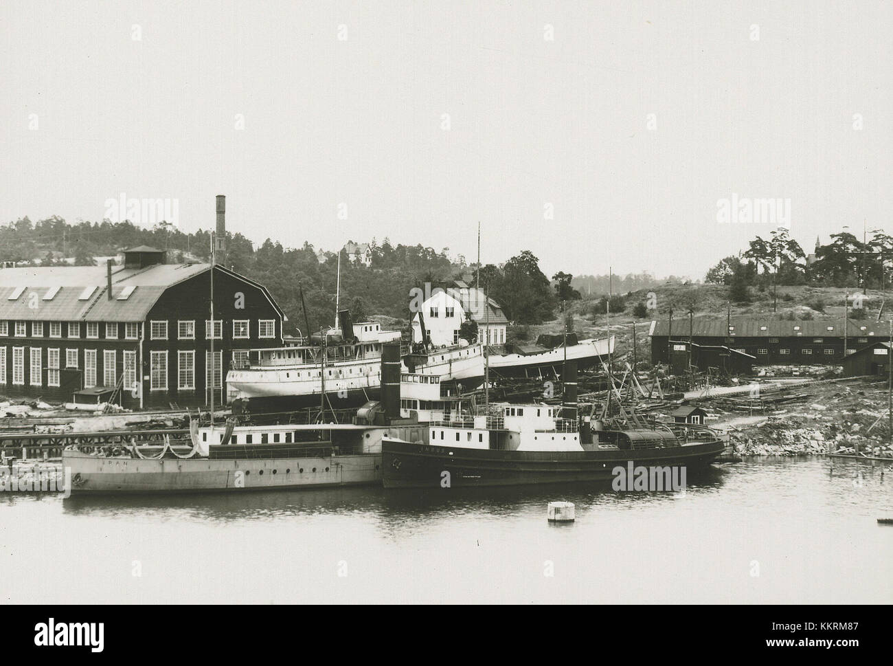 Ekensbergs varv 1931a Stock Photo - Alamy