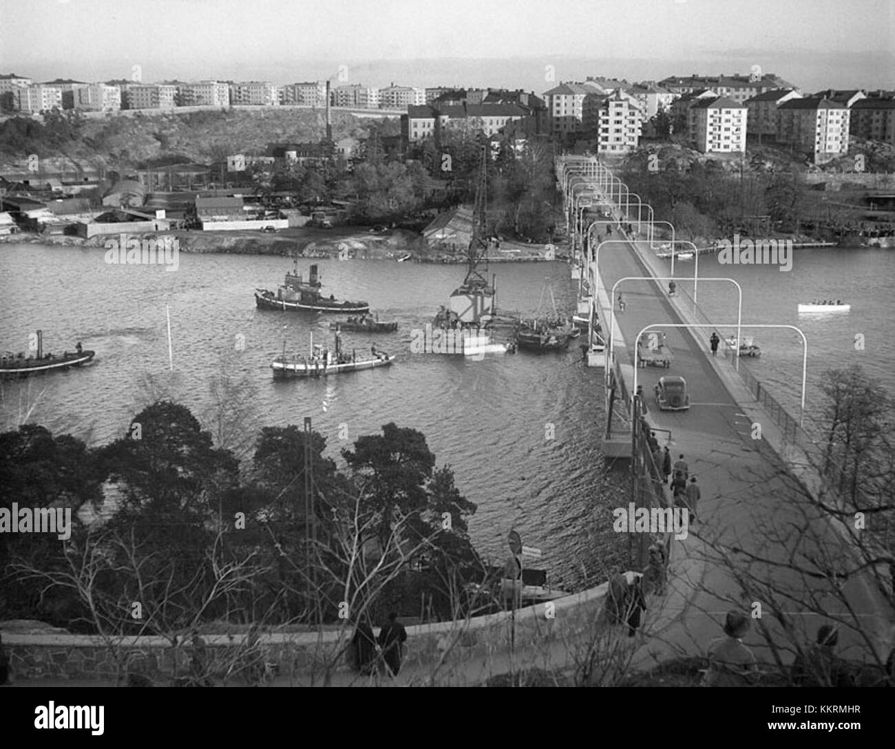 Essingebron, completed in 1948, is an important bridge in Sweden known ...