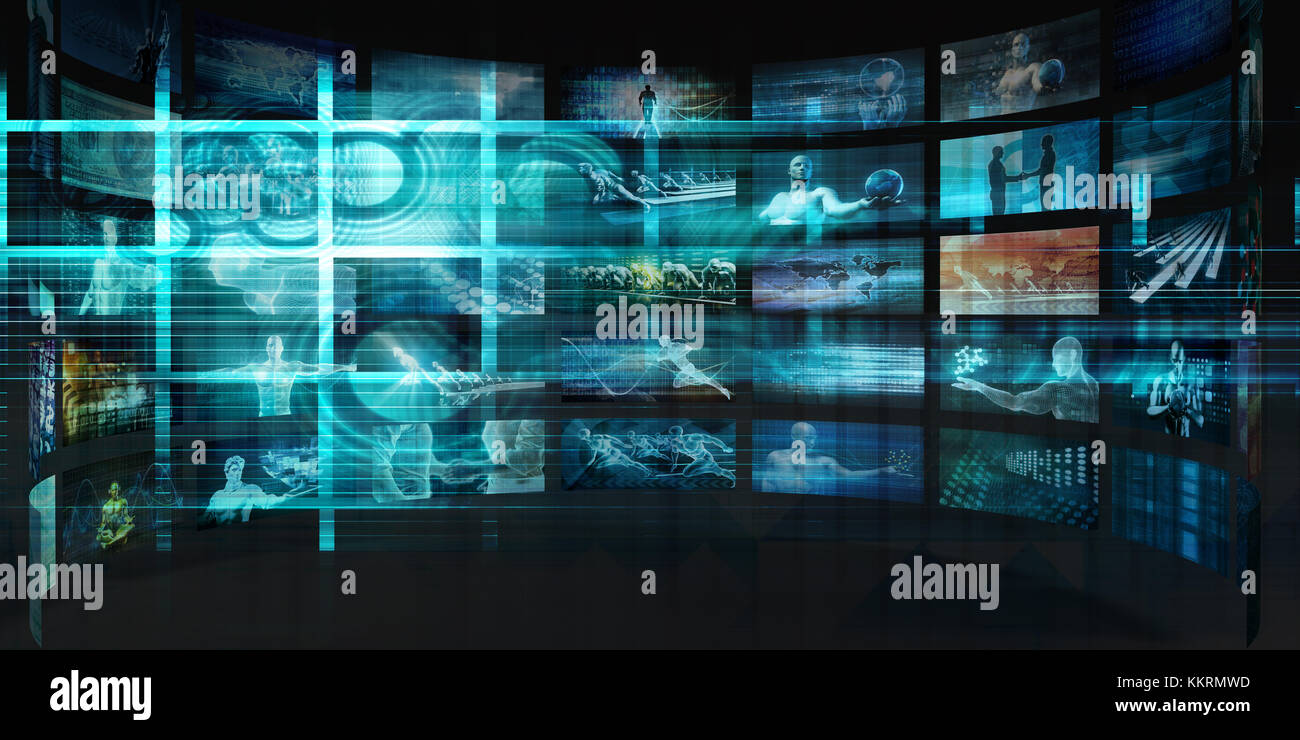 Technology Innovation and Competition Race in Development Stock Photo ...