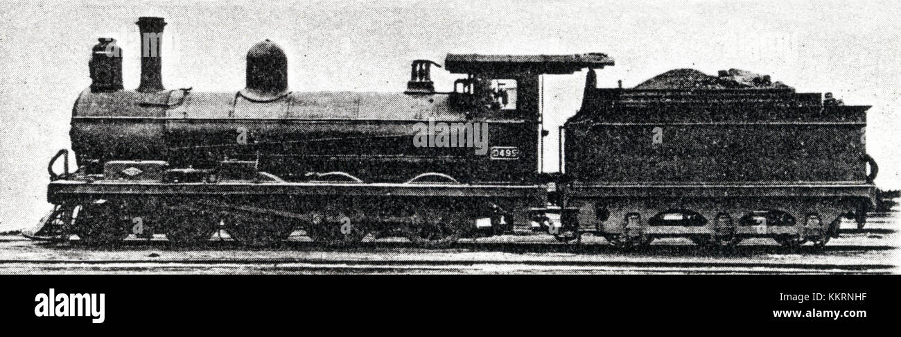 CGR 5th Class 4-6-0 No. 495 is a steam locomotive from the late 19th ...