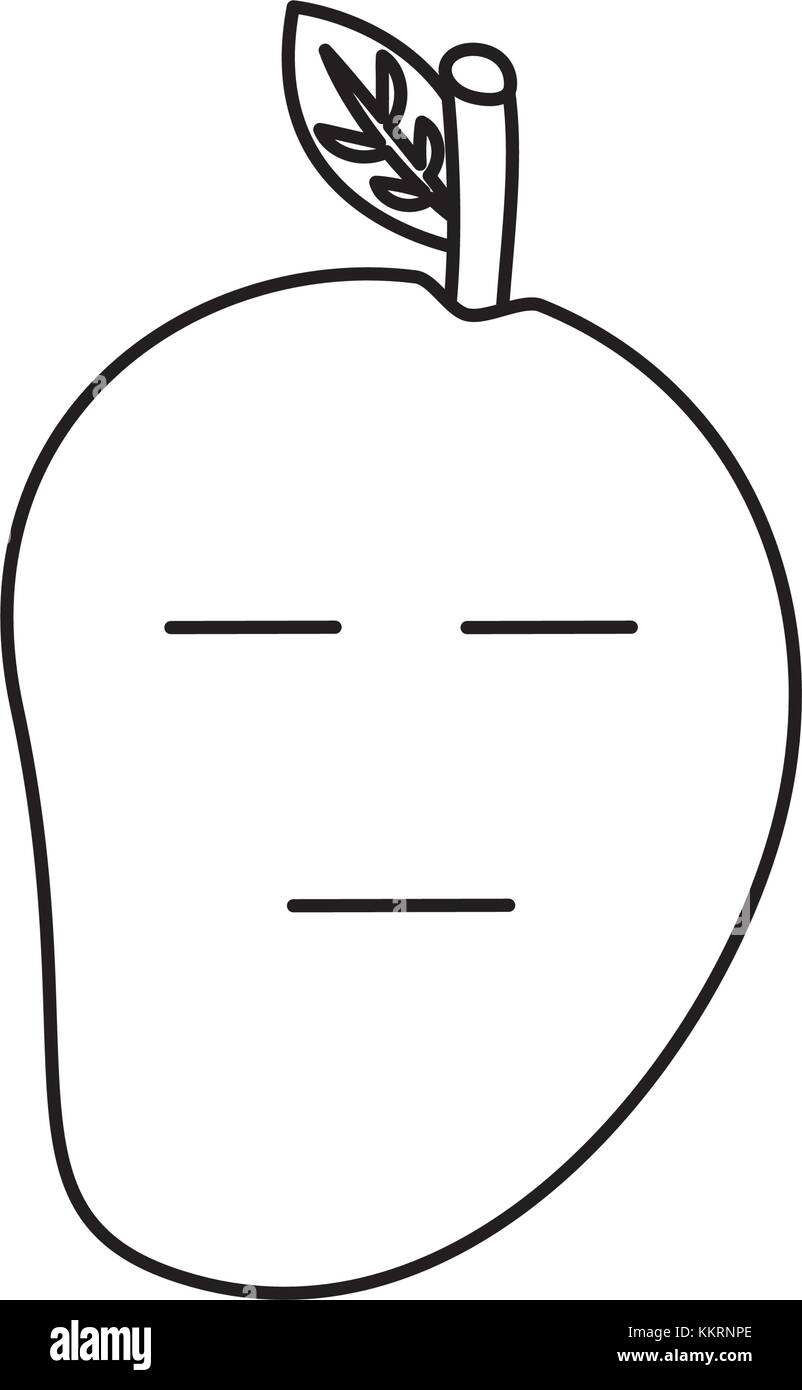 Cartoon character mango expression Stock Vector Images - Alamy