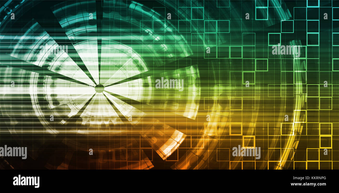 System Engineering as a Futuristic Concept Art Stock Photo - Alamy