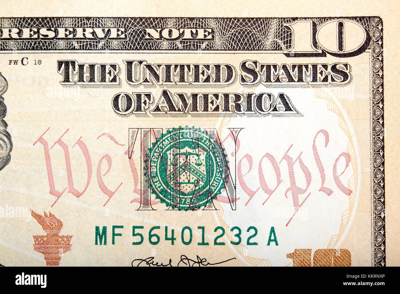 Ten dollar bill hi-res stock photography and images - Alamy