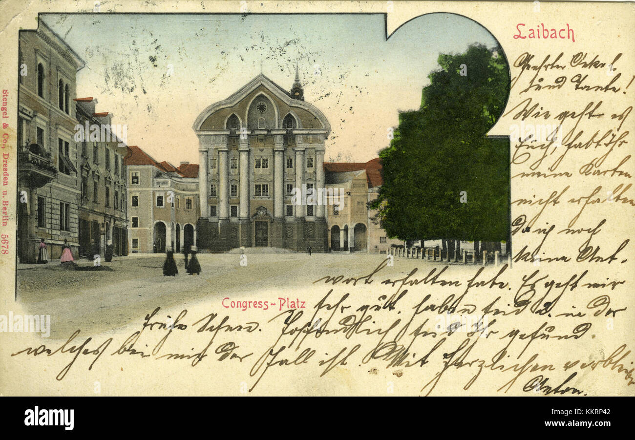 This postcard depicts Congress Square in 1898, providing a historical ...