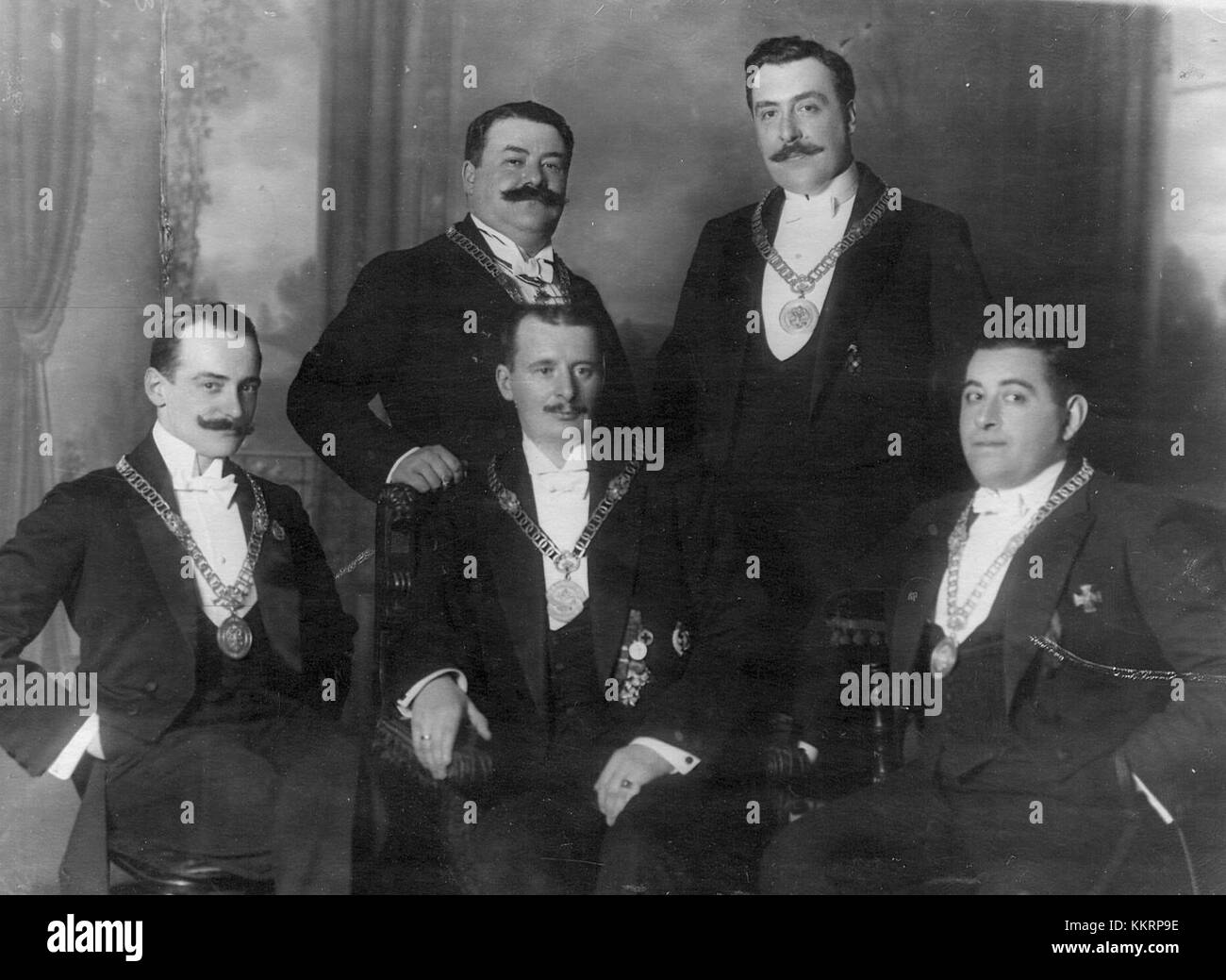 The image shows the marshals of the Russian State Duma, an important ...