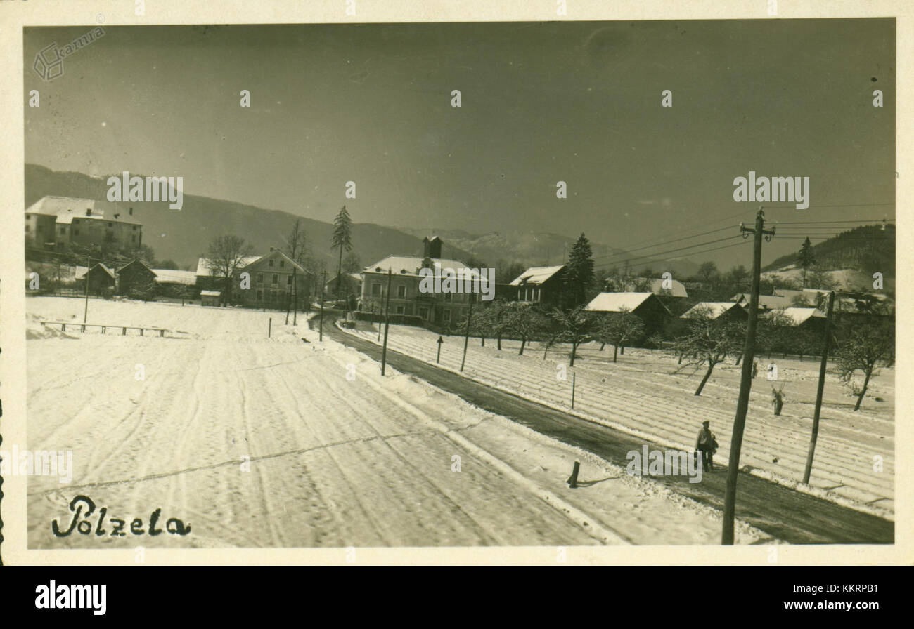 Postcard of Polzela 1957 Stock Photo - Alamy