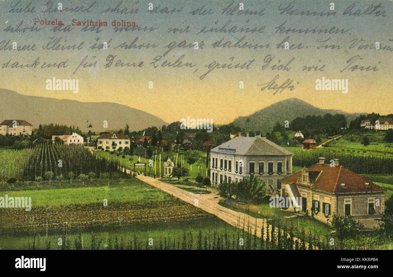 Postcard of Polzela 1918 Stock Photo - Alamy