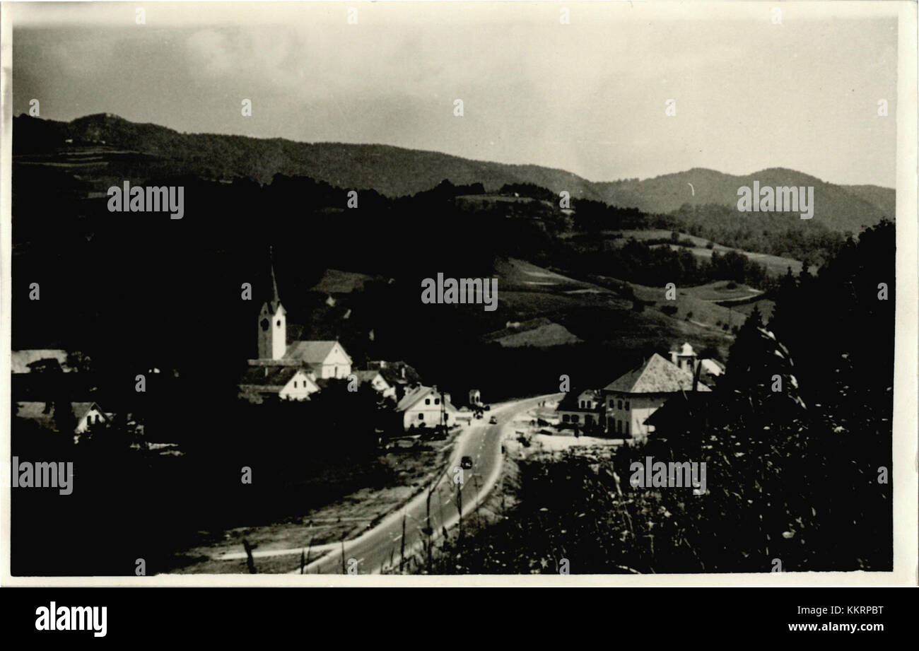 A postcard from Lukovice, depicting the rural landscape and local ...