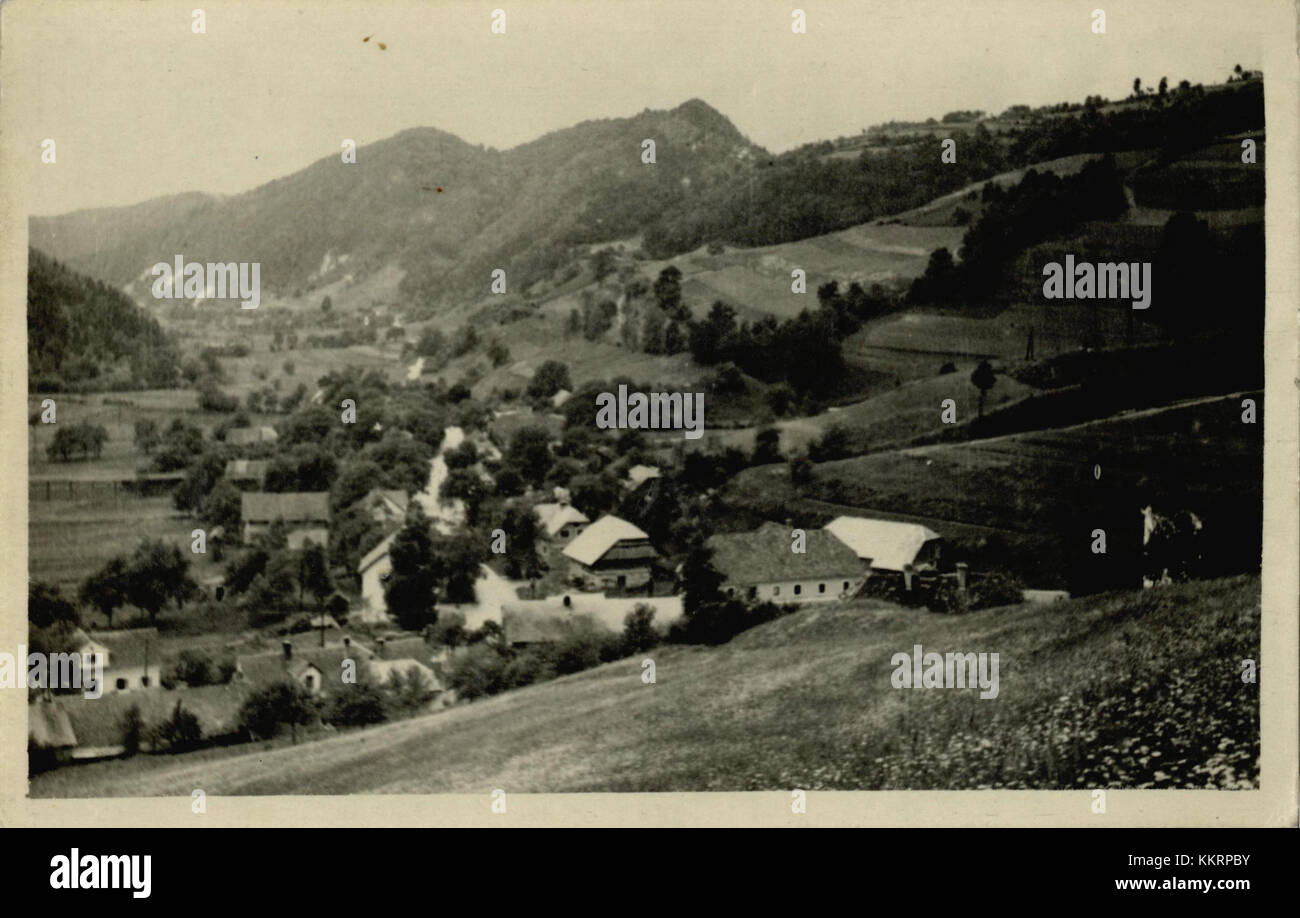 A postcard from Lukovice, depicting the scenic beauty of the area in a ...