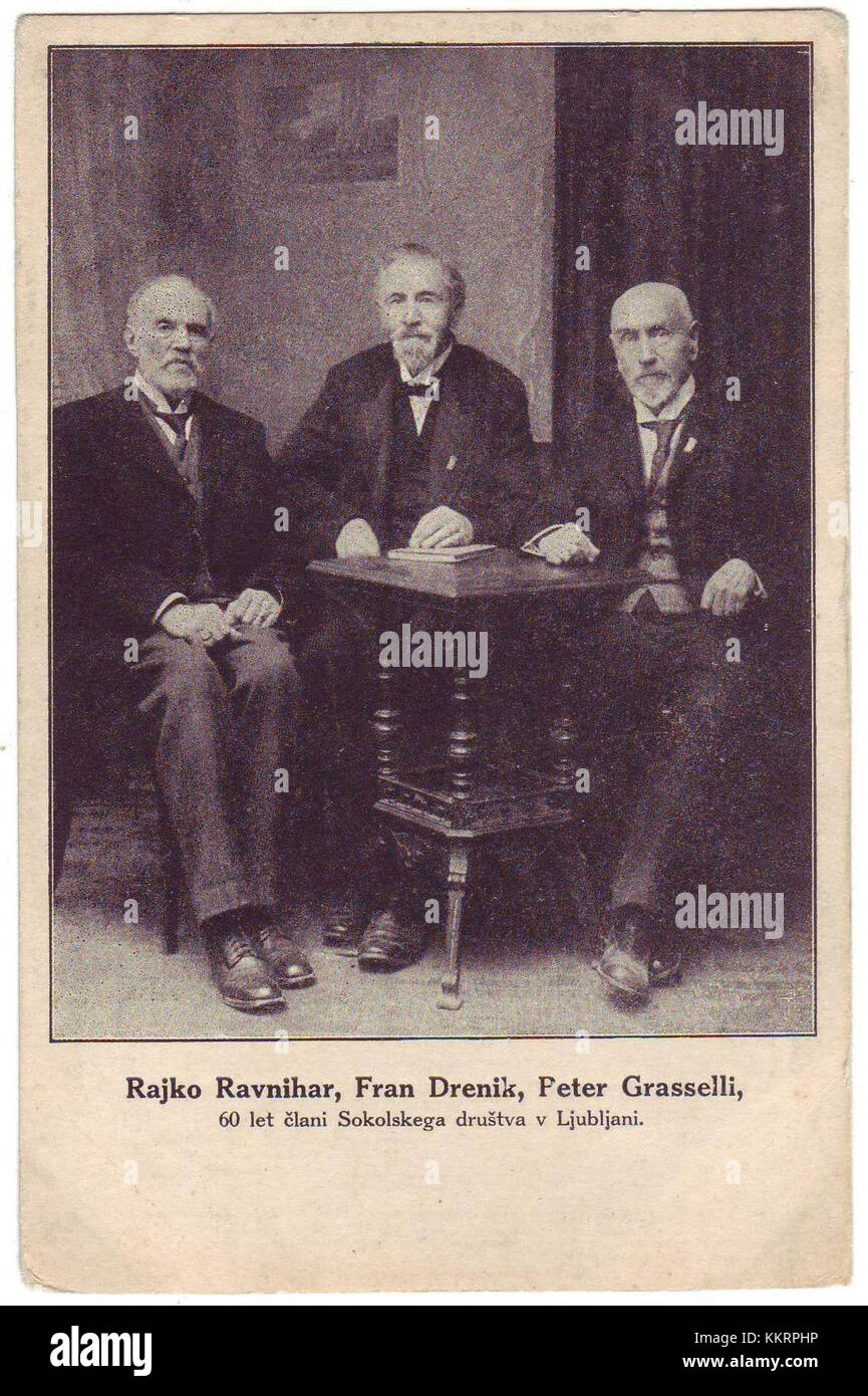 Rajko Ravnikar, Fran Drenik, and Peter Grasseli were prominent figures ...
