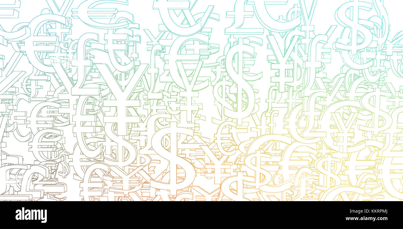 Currency Signs Background Pattern as a Art Stock Photo - Alamy