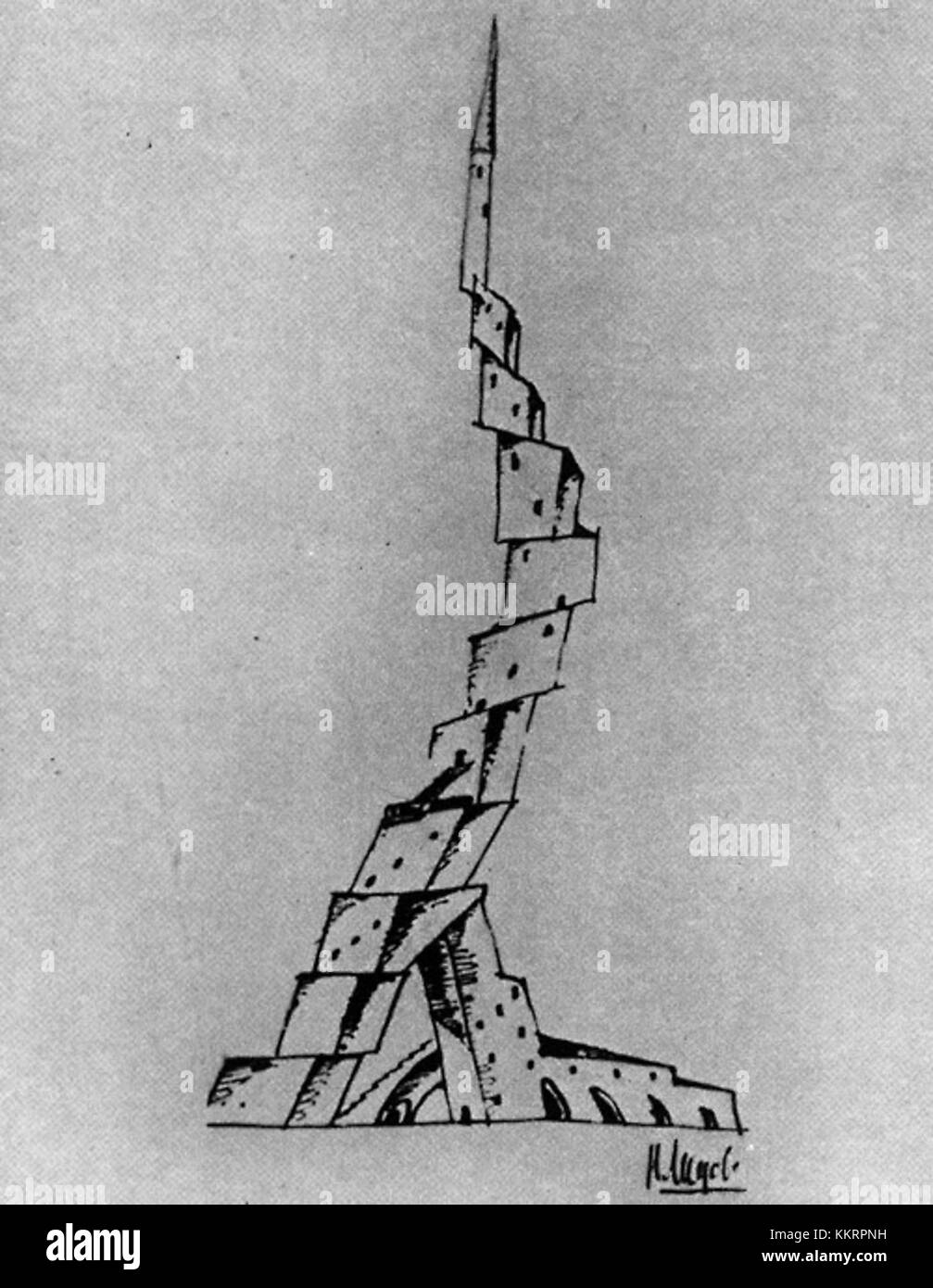 A sketch by Ladovsky, capturing the essence of early 20th-century ...