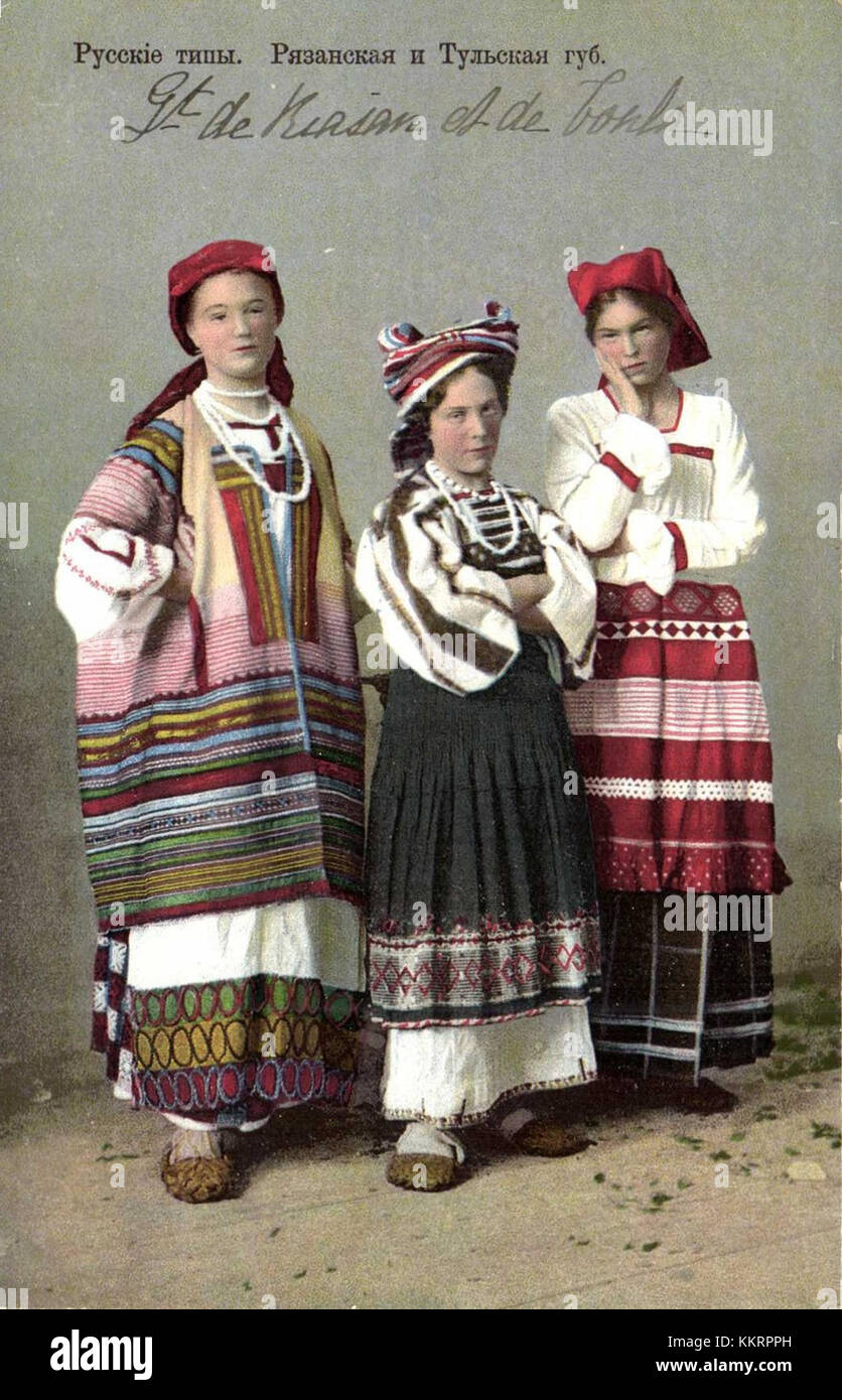 Russian types from the Ryazan and Tula regions refer to distinct ...
