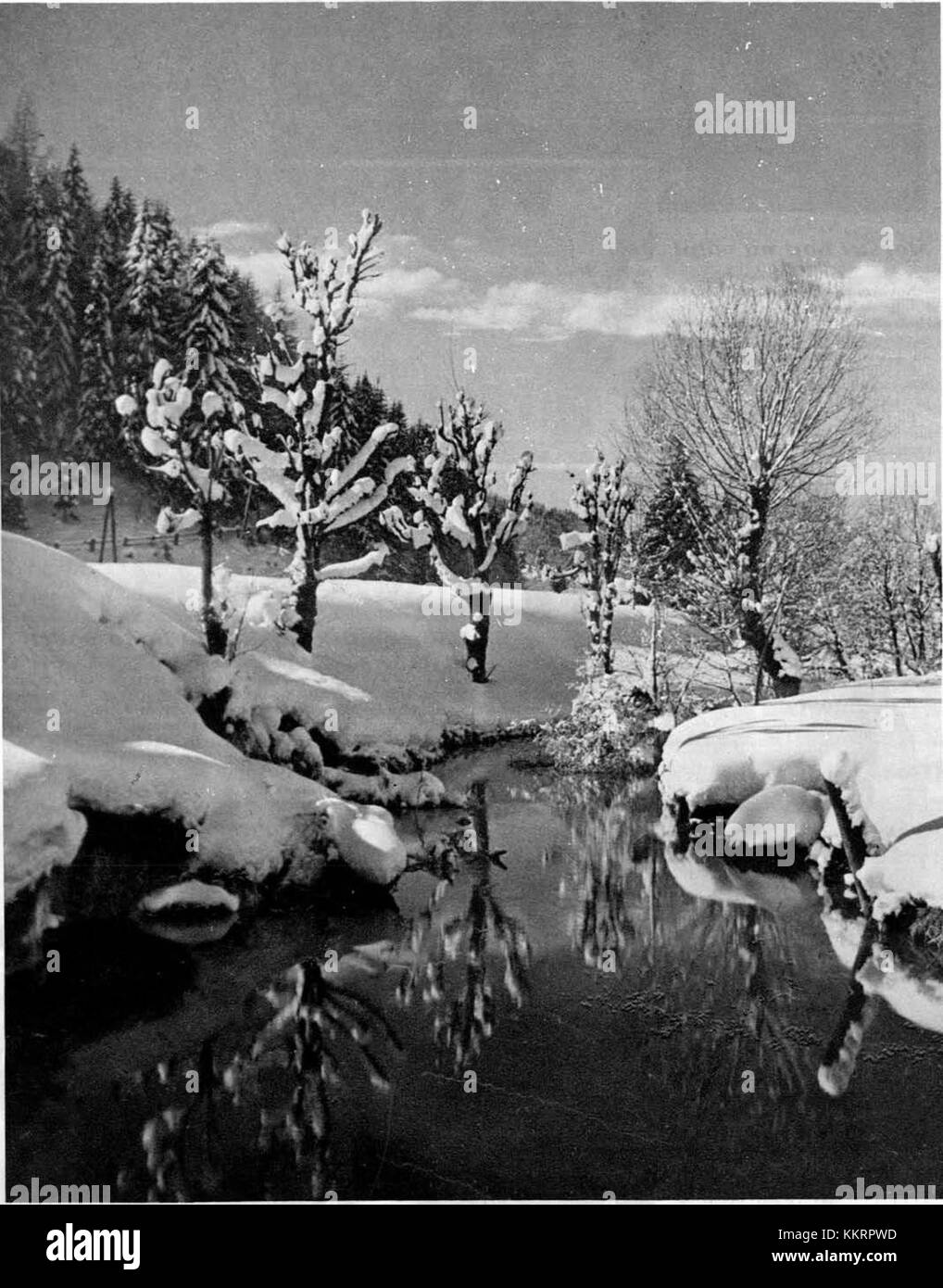 Zimski motiv 1929 Stock Photo - Alamy