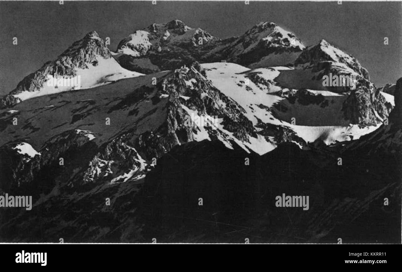 'Pogled na Triglav izpod Vernarja' is a historic photograph from 1929 ...