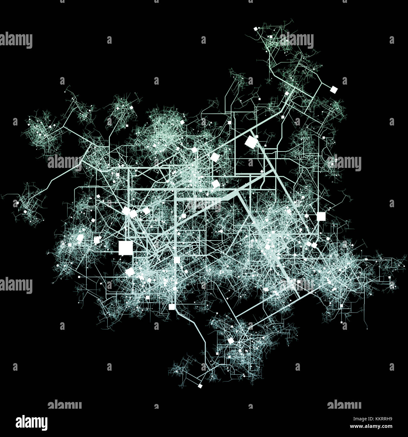 City Infrastructure Planning with Roads and Buildings Stock Photo - Alamy