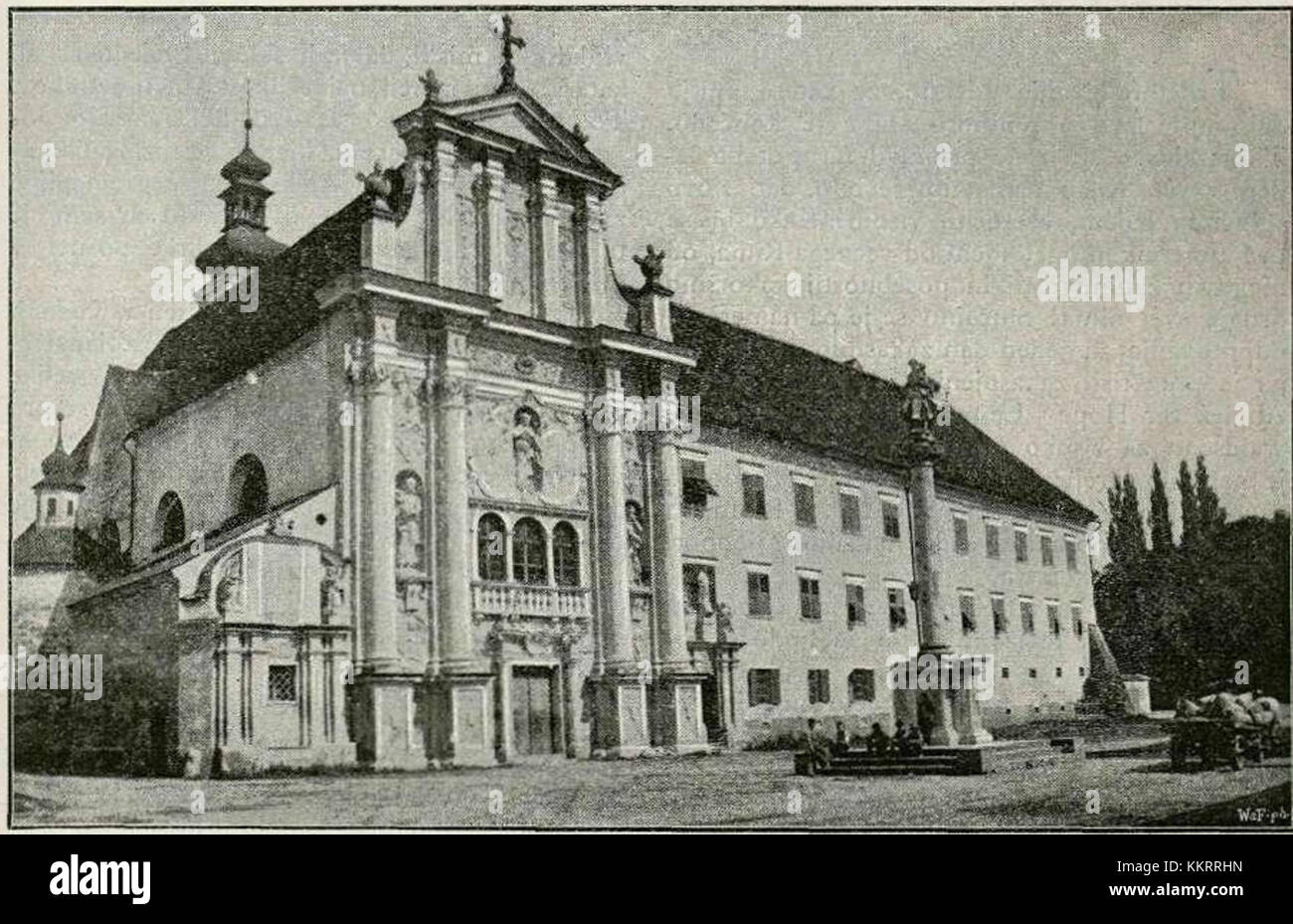 The Minoritska Church and Monastery in Ptuj, Slovenia, is a historical ...