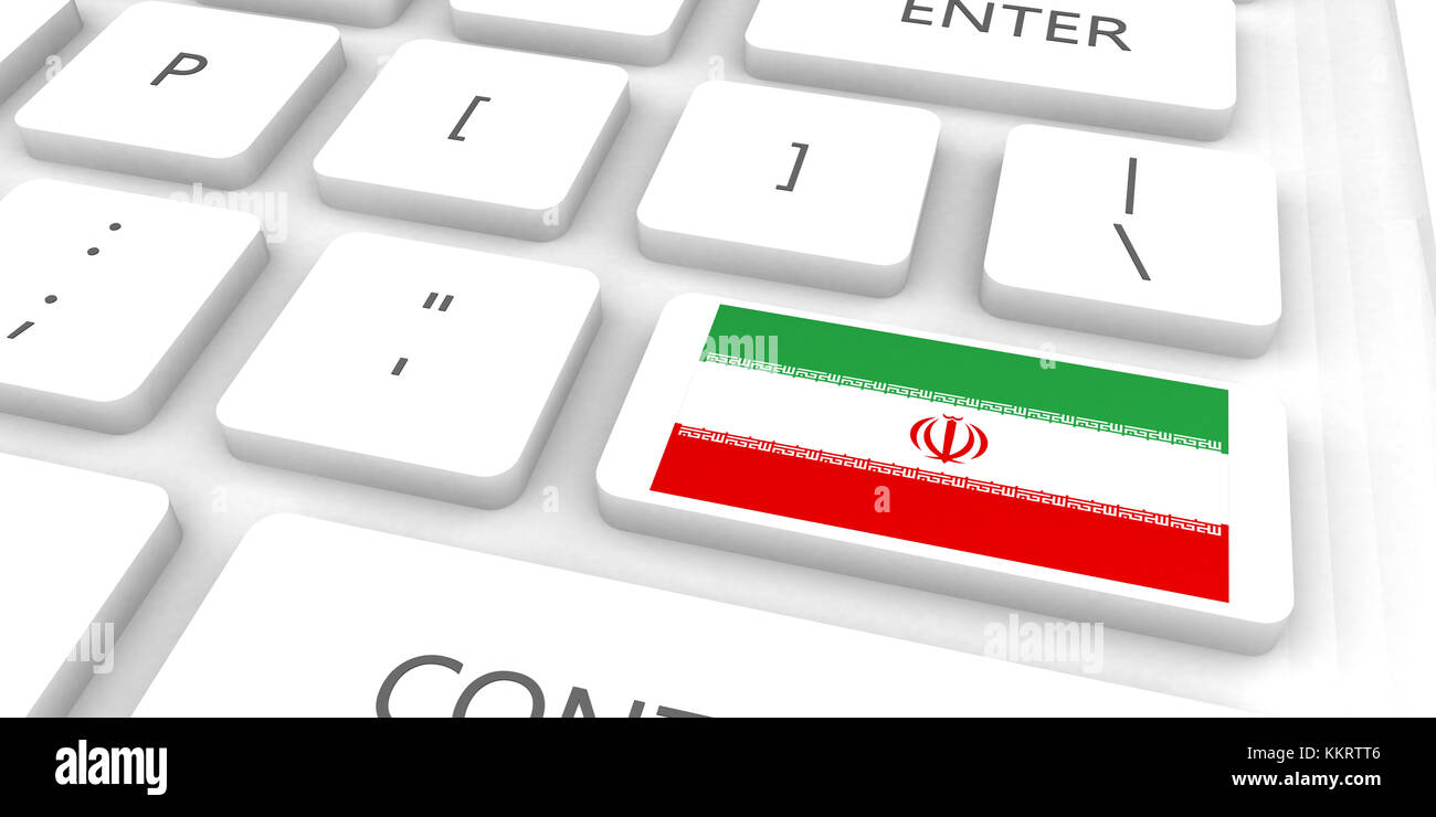 Iran Racing to the Future with Man Holding Flag Stock Photo - Alamy