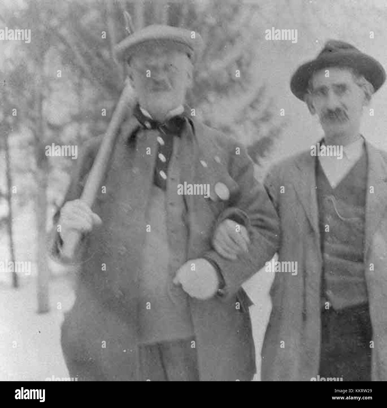 This photograph from 1924 captures Carl August Kronlund in Chamonix, a ...