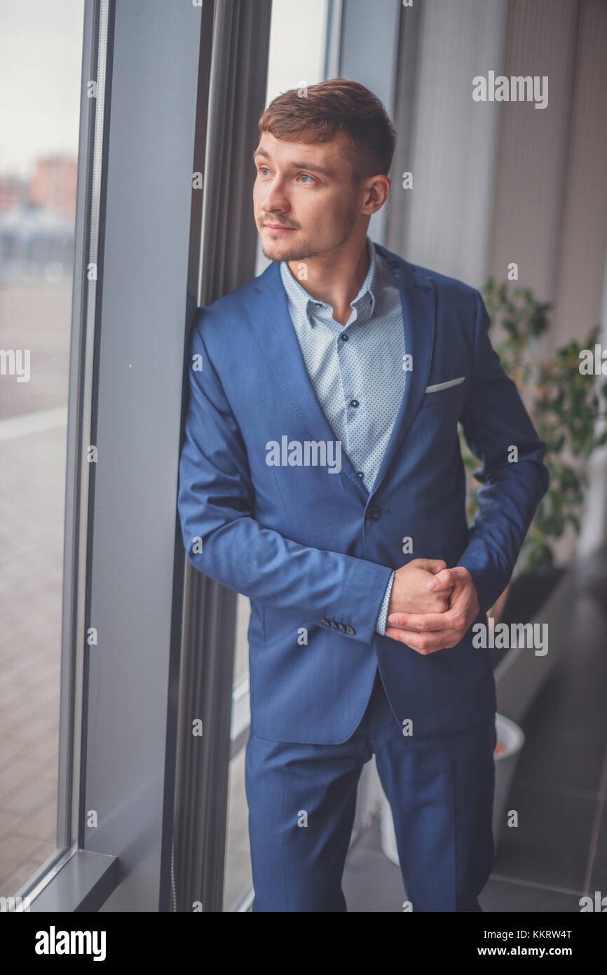 Handsome smiling confident businessman portrait Stock Photo - Alamy Handsome smiling confident businessman portrait Stock Photo - Alamy