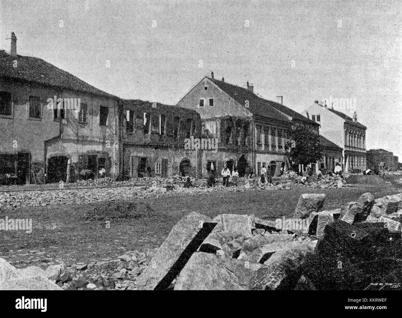 A photograph of Pirincana Street in Belgrade, Serbia, capturing the ...