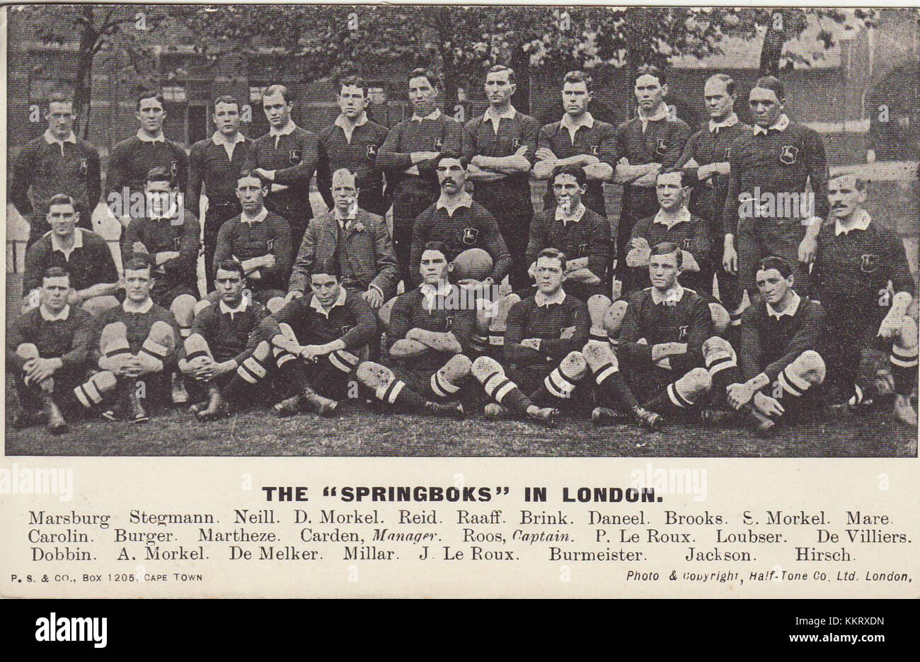 The 1906 South African Springboks rugby team is remembered as one of ...