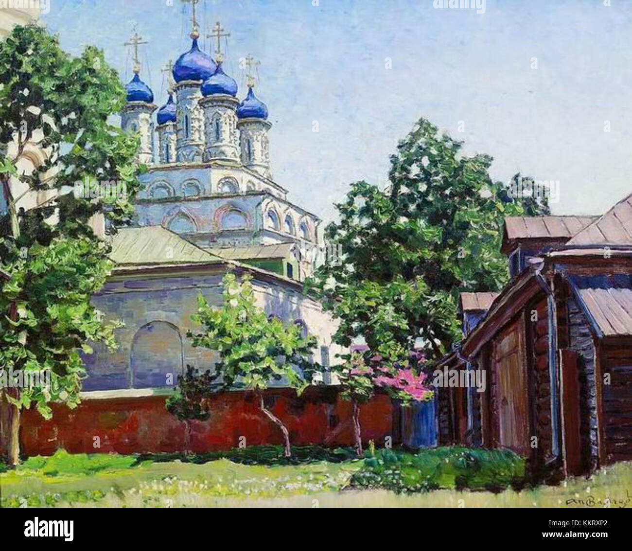 The Troitskaya Church on Berseniovka was painted by the renowned Russian artist Viktor Vasnetsov ...