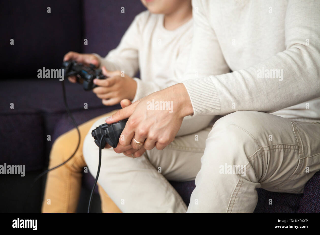 Child hands computer hi-res stock photography and images - Alamy